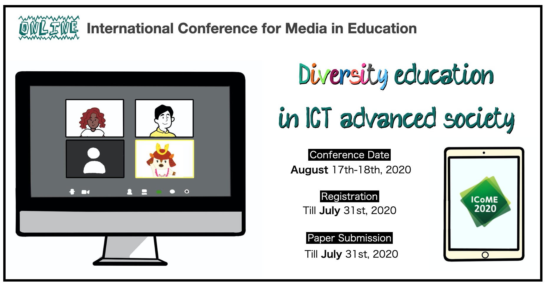 Welcome to ICoME2020! | ICoME2020